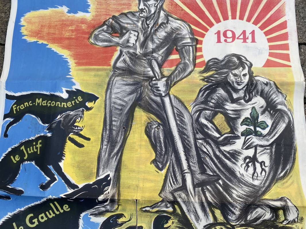 Affiche de Propagande "Laissez nous Tranquille" 1941 - Ventes d ...