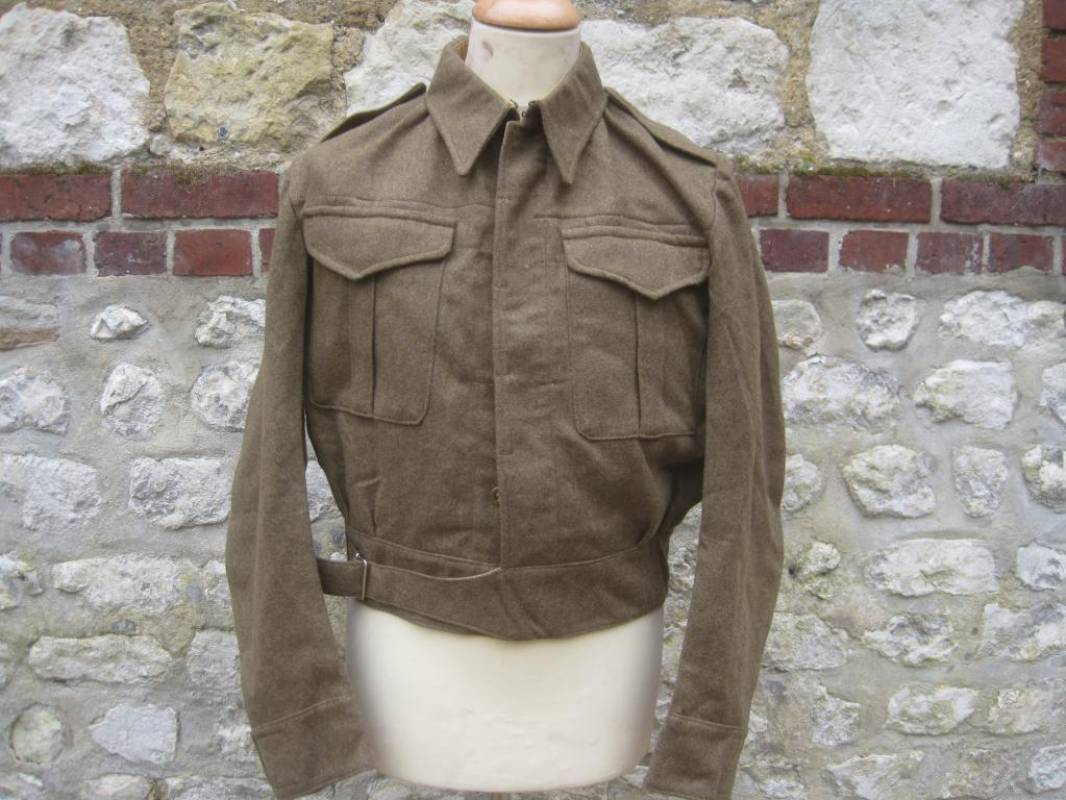Blouson battle dress pattern 1937 1941 - Ventes d'antiquités militaires ...