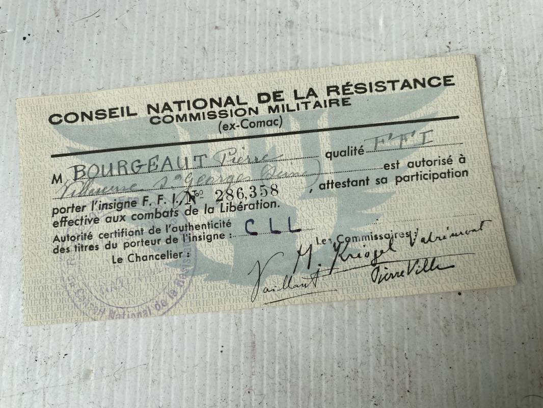 FFI Insigne et Diplome MÊMES NUMÉROS - Ventes d'antiquités militaires ...